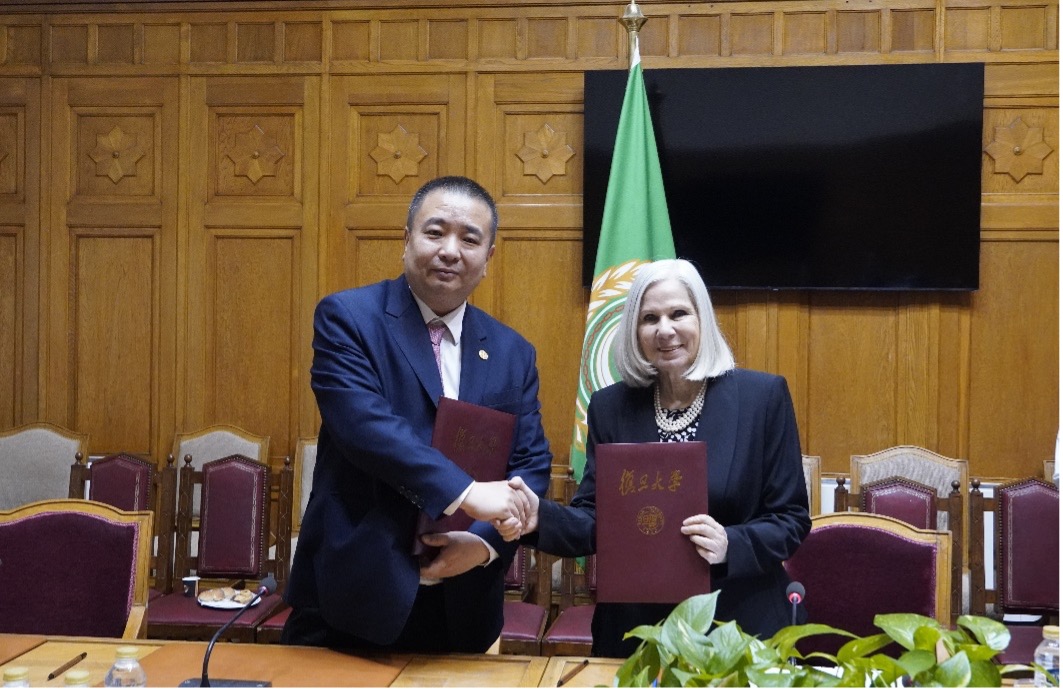 President JIN Li meets with Secretary-General of LAS in Cairo